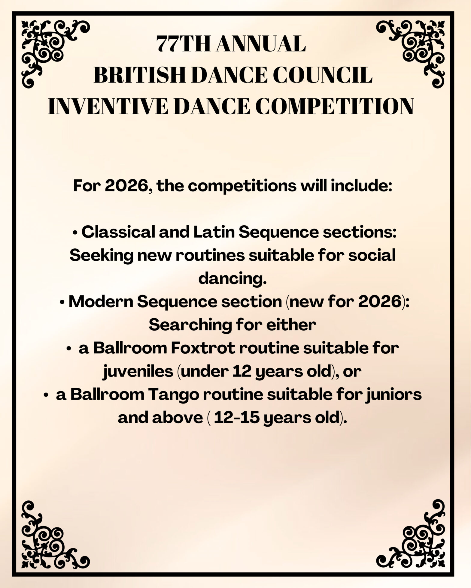 Sequence Home Page - British Dance Council